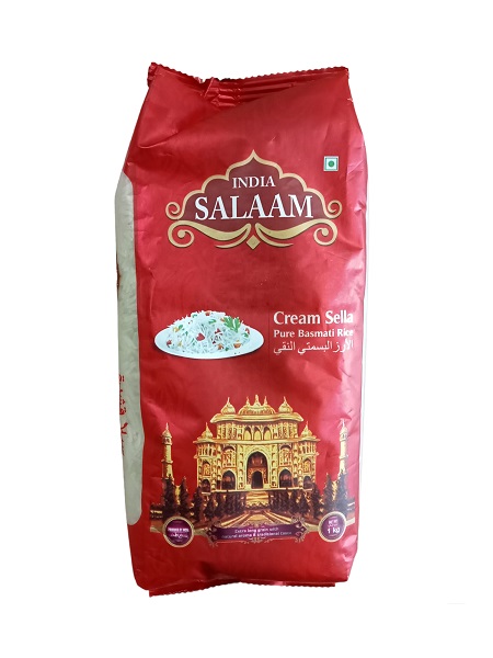 INDIA SALAAM PURE BASMATI CREAM SELLA 20X1KG سلام- رز هندي سيلا قشدة ...