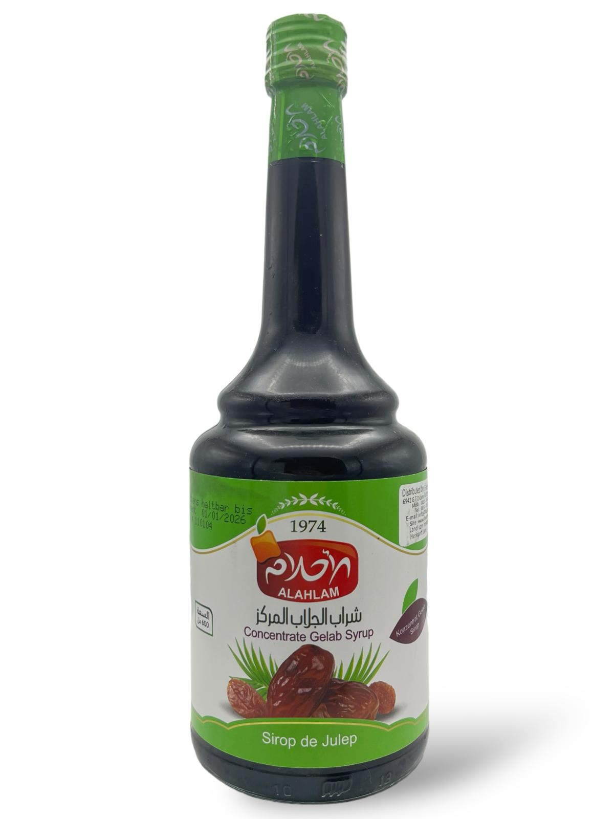 AL AHLAM JALLAB SYRUP 6X600ML - Fadie Food